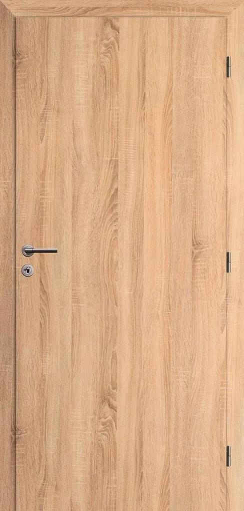 Solodoor Protipožární dveře 80 P, 820 × 1970 mm, fólie, pravé, dub Mystic, plné