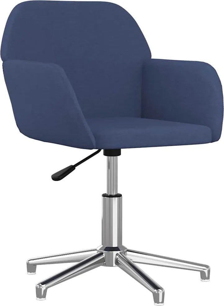 Otočné jídelní židle 2 ks modré textil 3103042