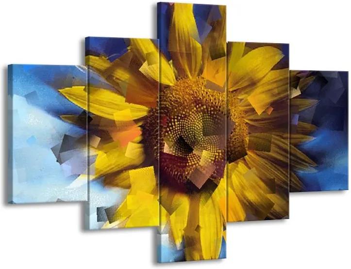 Kostkovaná slunečnice 100x70 cm