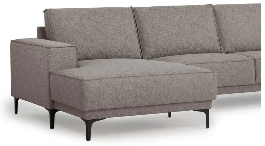 Taupe rohová pohovka (levý roh/s lenoškou) Copenhagen – Scandic