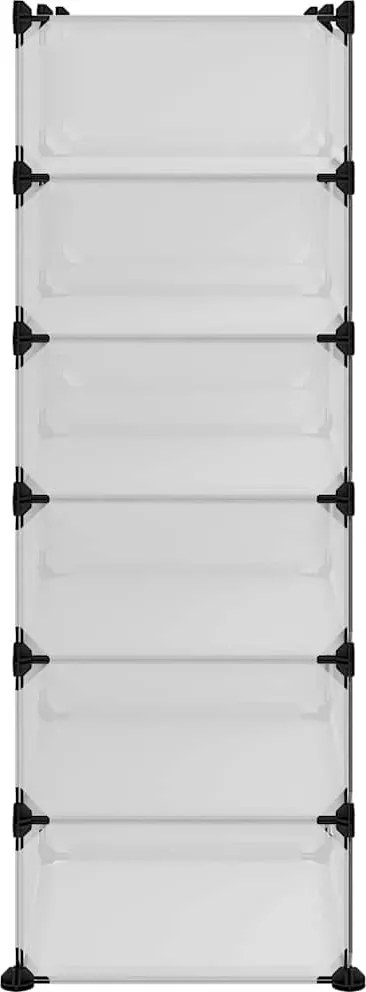 Botník průhledný 94,5 x 36,5 x 106 cm PP 340564