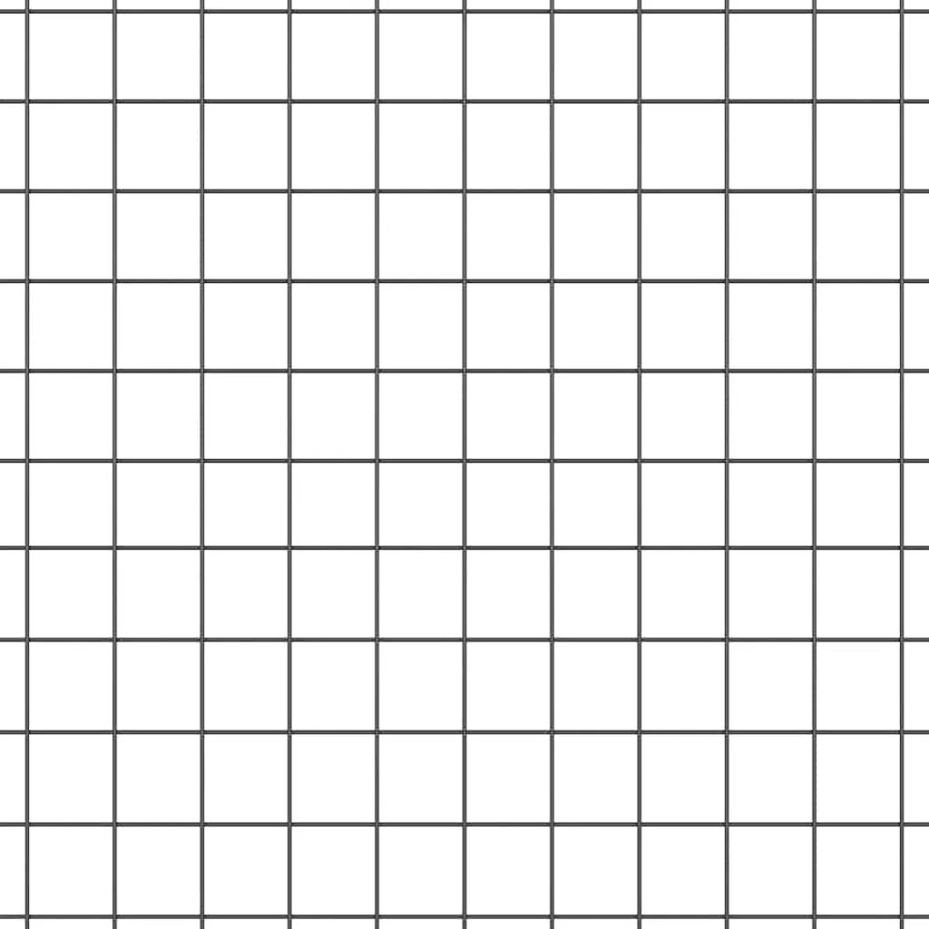 Svařovaná drátěná plotovina s tyčkami 10 x 0,4 m Šedá Síťovina 3336549