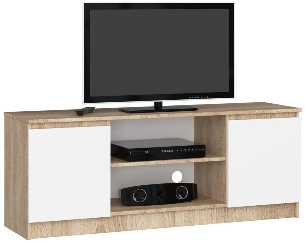 TV stolek Beron 140 cm sonoma/bílý