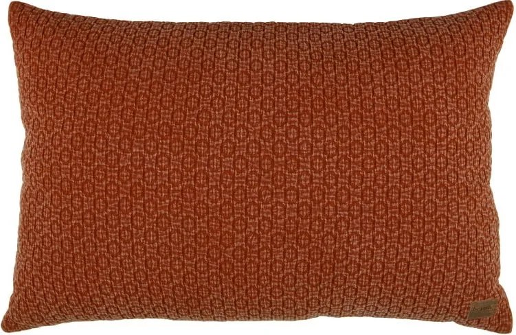 Hnědý bavlněný polštář BePureHome Flatter, 40 x 60 cm
