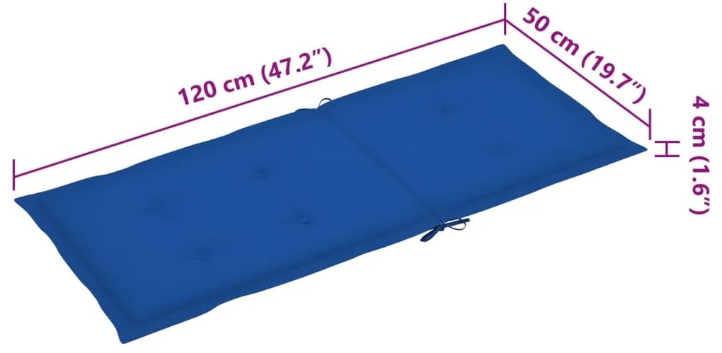 vidaXL Marketos Houpací křeslo s poduškou bambus