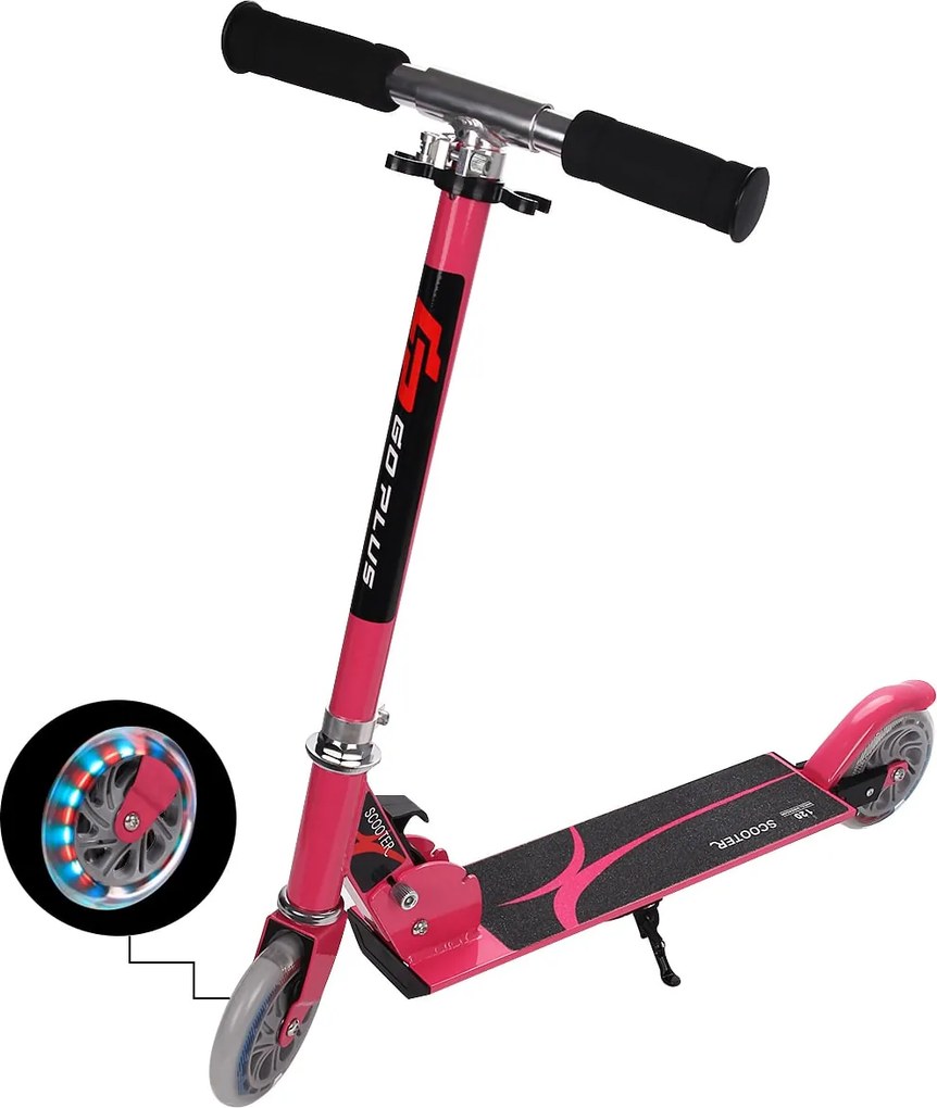 Costway Scooter Kick Scooter Dětská koloběžka Městská koloběžka – růžový