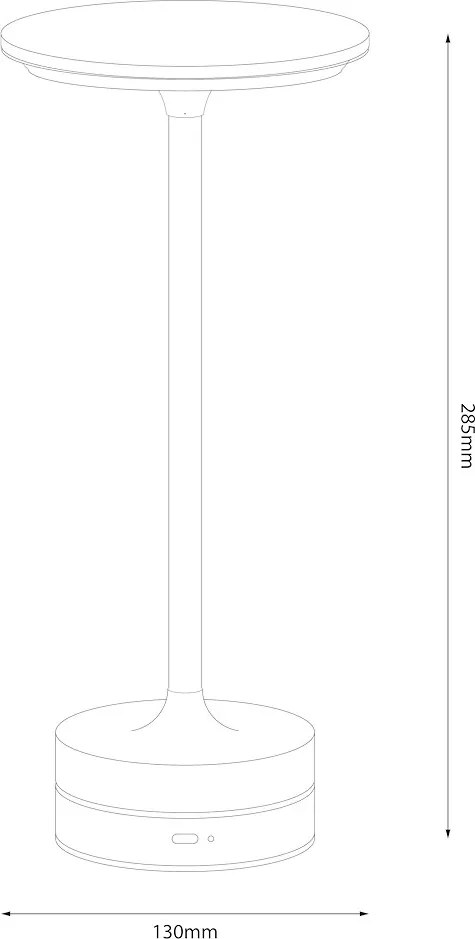 Stolní LED lampa Tavolo, 1x LED 2,5w, 3000-6000k, g