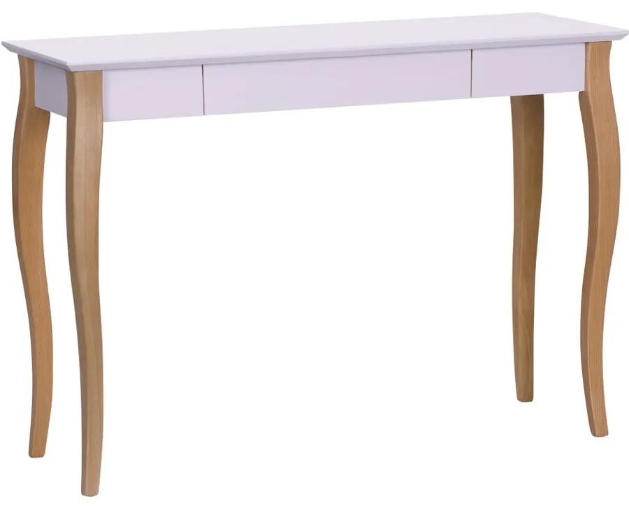Růžový psací stůl Ragaba Lillo, délka 105 cm