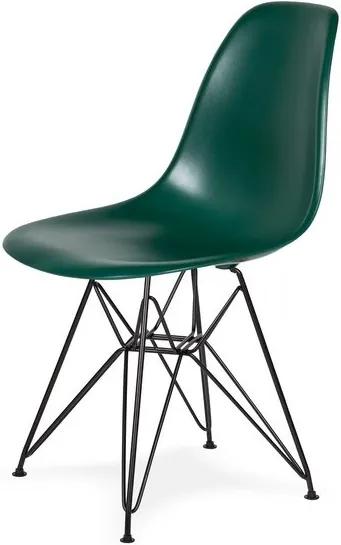 Židle DSR Black lovecká zelená 