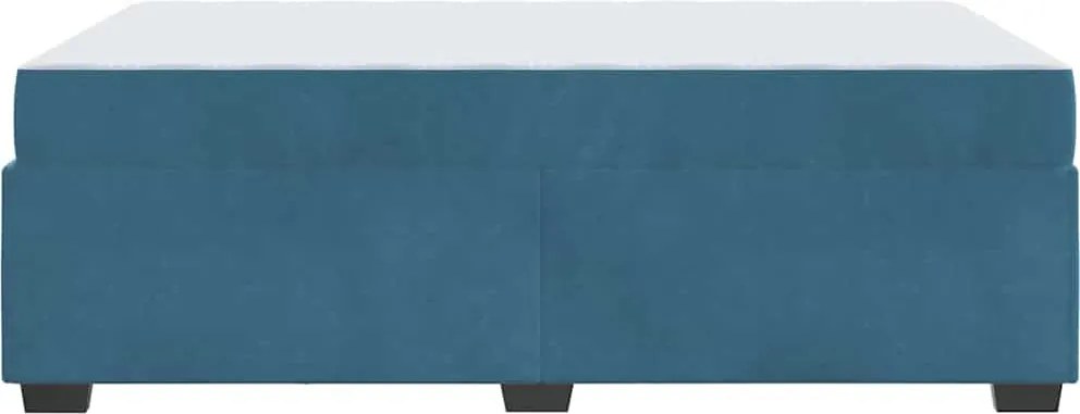 Rám postele s matrací Tmavě modrá 120 x 200 cm textil 3399288