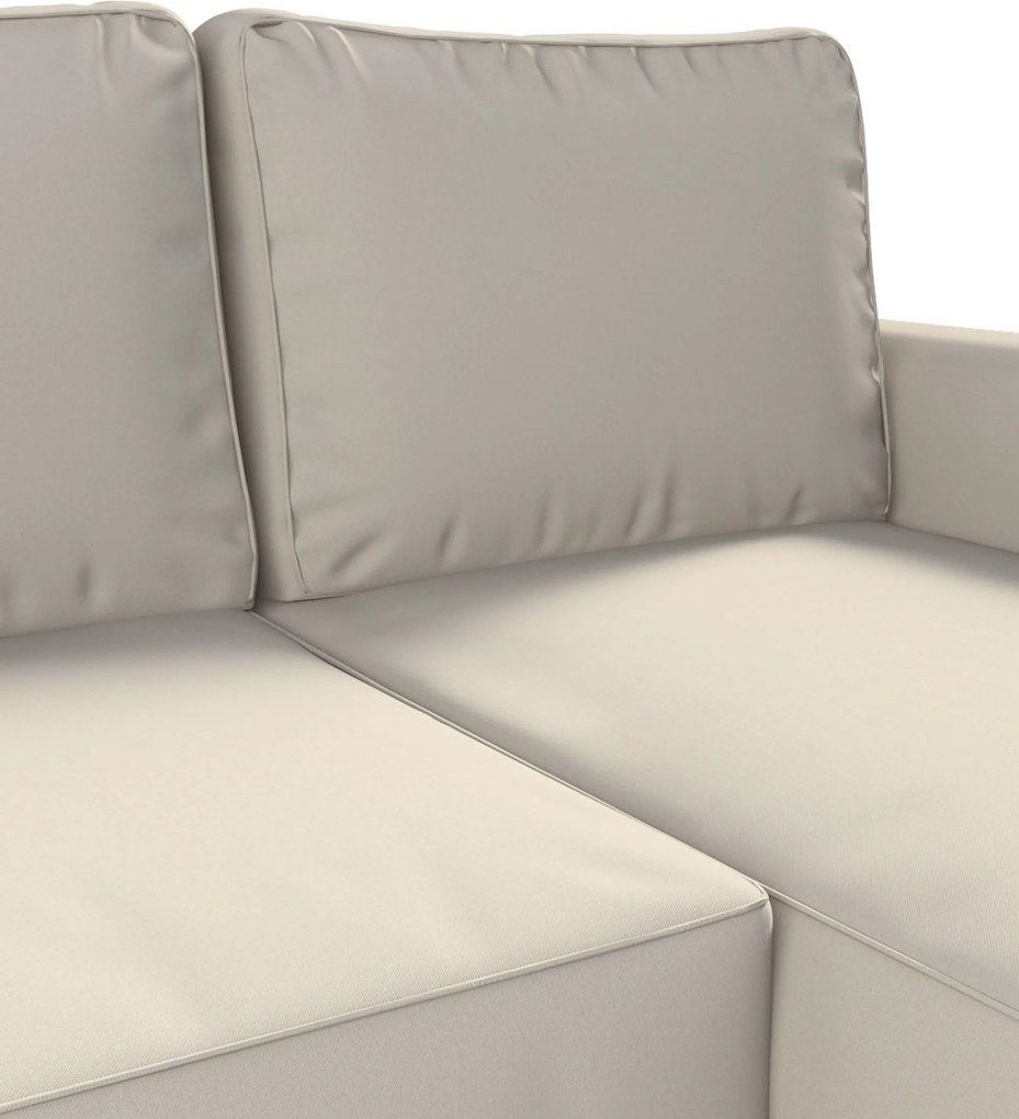 Potah na pohovku IKEA Backabro rozkládací se šezlongem barva béžová látka pletený vzor