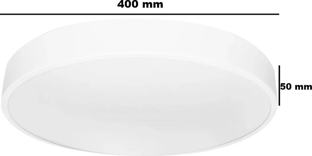 Led stropní svítidlo Stropní svítidlo 36W bílé kulatý 40 cm do obývacího pokoje 4000K Idealed