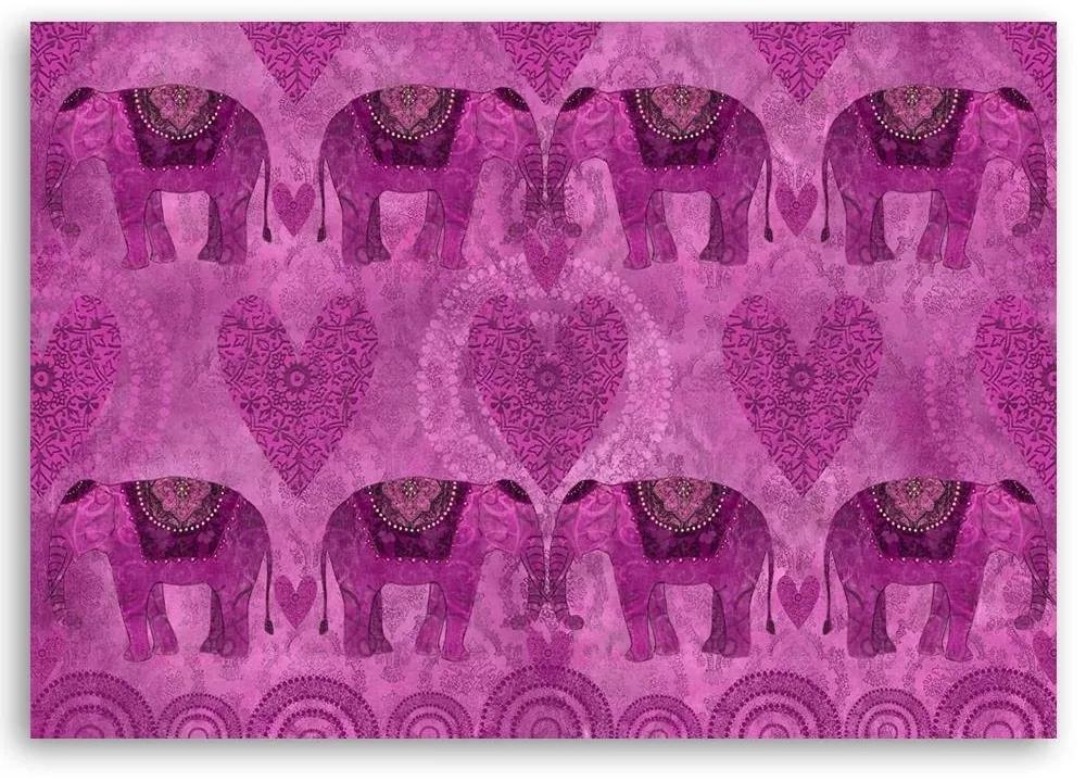 Gario Obraz na plátně Růžoví sloni - Andrea Haase Rozměry: 60 x 40 cm