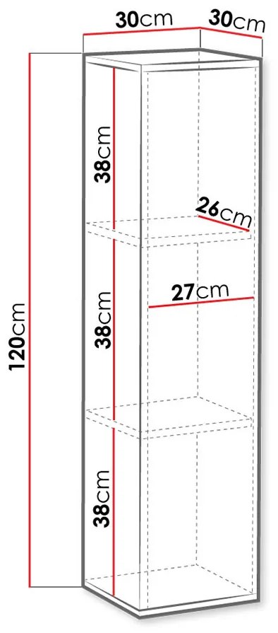 Stěna do obývacího pokoje RIONATA 1 - dub wotan / bílá