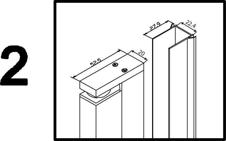 BPS-koupelny Čtvercový sprchový kout HYD-SK13B 90x90 černá/transparent - bez vaničky