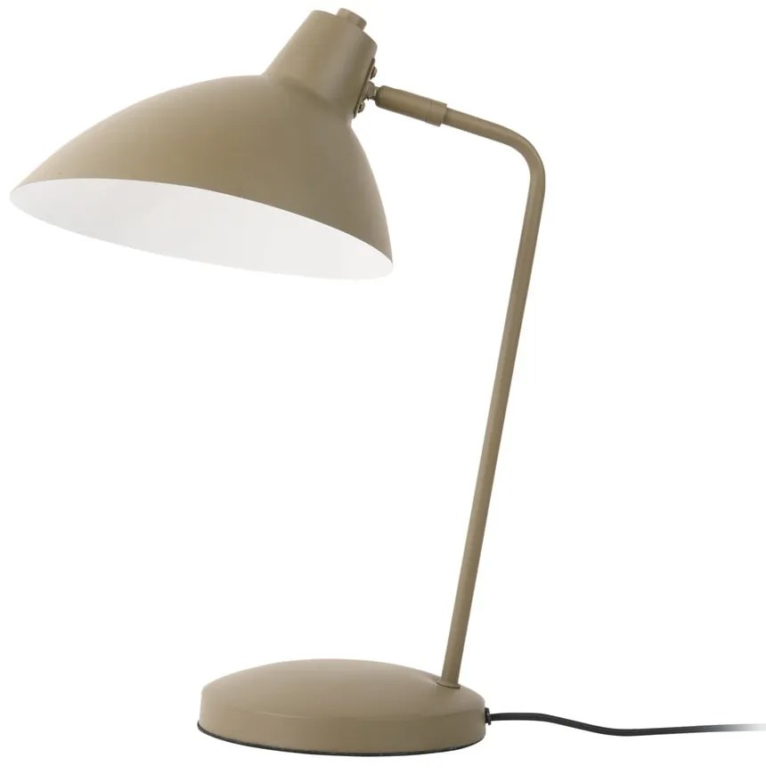 Zelená stolní lampa s kovovým stínidlem (výška 49 cm) Casque – Leitmotiv
