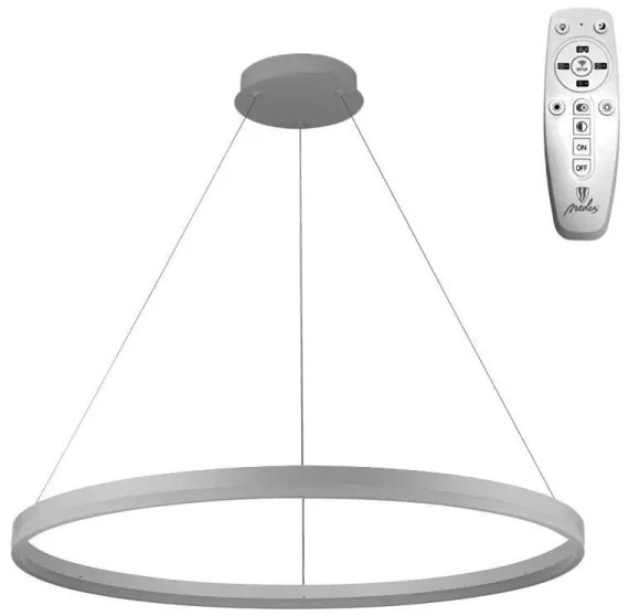 Brilagi -LED Stmívatelný lustr na lanku CIRCLE LED/55W/230V 3000-6500K stříb.+DO