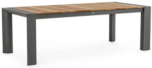 BIZZOTTO rozkládací zahradní stůl CAMERON 228/294x100 cm antracit 0663380