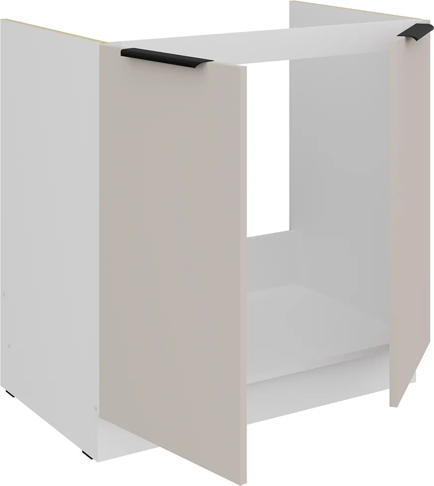 COMO | dolní skříňka 80 ZL 2F dřezová | 80 cm | bílá/kašmír