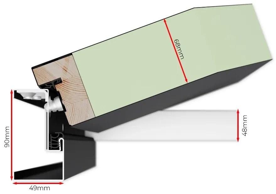 FM turen T68 M00 Orientace dveří: Levé, otevírání dovnitř, Dekor: Vlašský ořech, Rozměr: 88 cm x 205 cm - vnější rozměr rámu