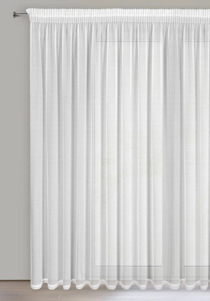 ZÁCLONA NA PÁSCE VANESA 350X270 CM BÍLÁ