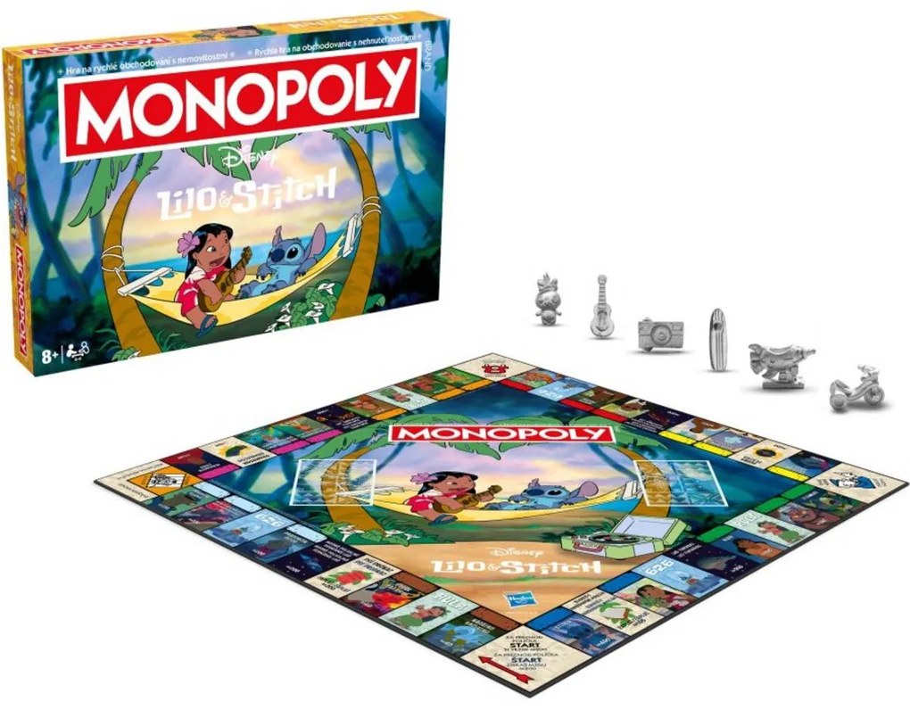 HASBRO Hra MONOPOLY Lilo a Stitch *SPOLEČENSKÉ HRY* wm02869