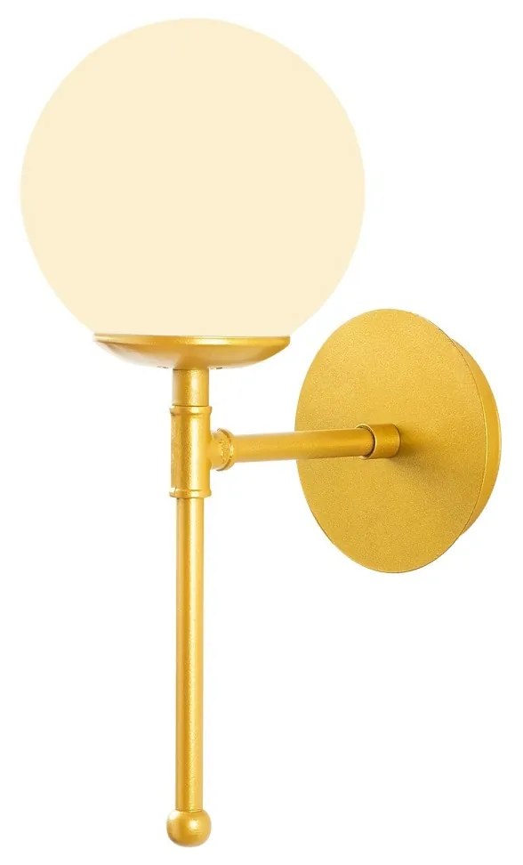 Nástěnná lampa Mudoni zlatá