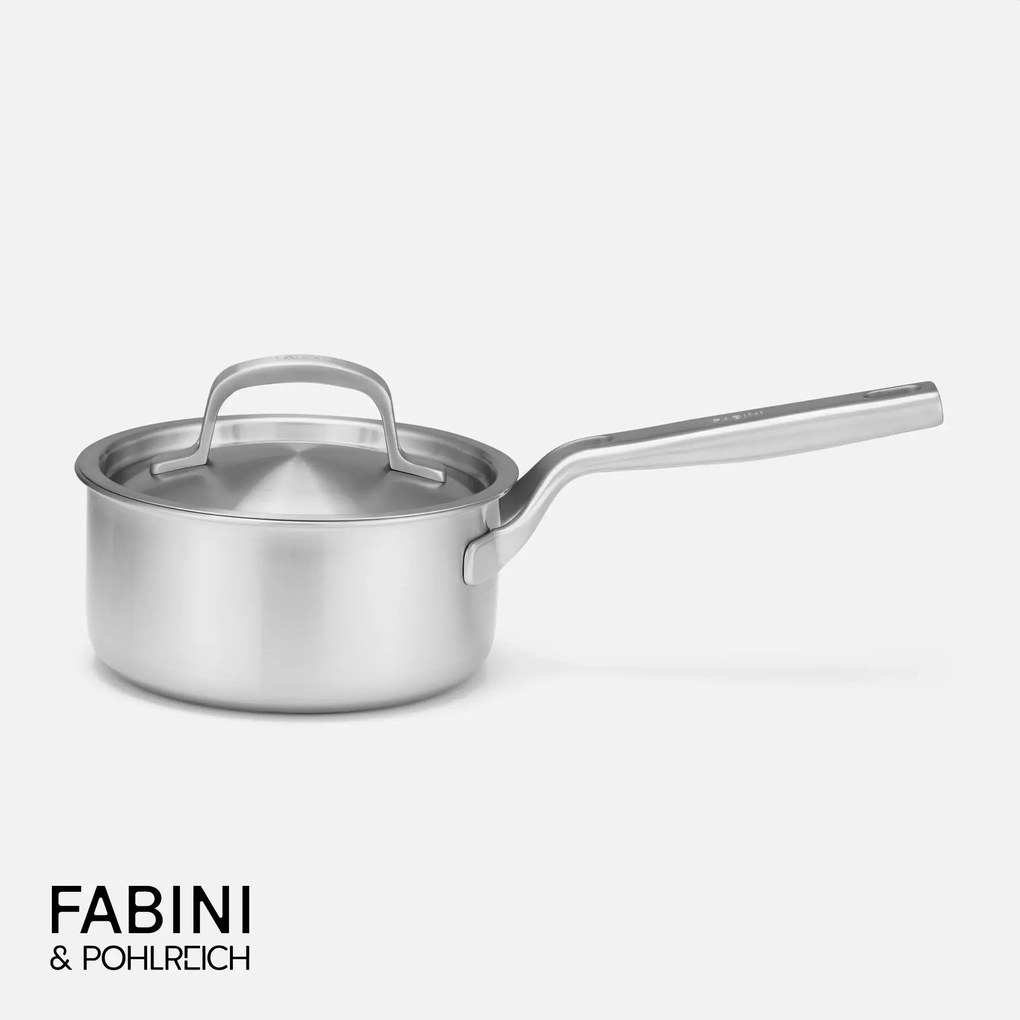 Fabini Rendlík FABINI & Pohlreich, Ø 16 cm (1,2 l) - Nerezový beznýtový rendlík z pětivrstvé nerezové oceli s poklicí