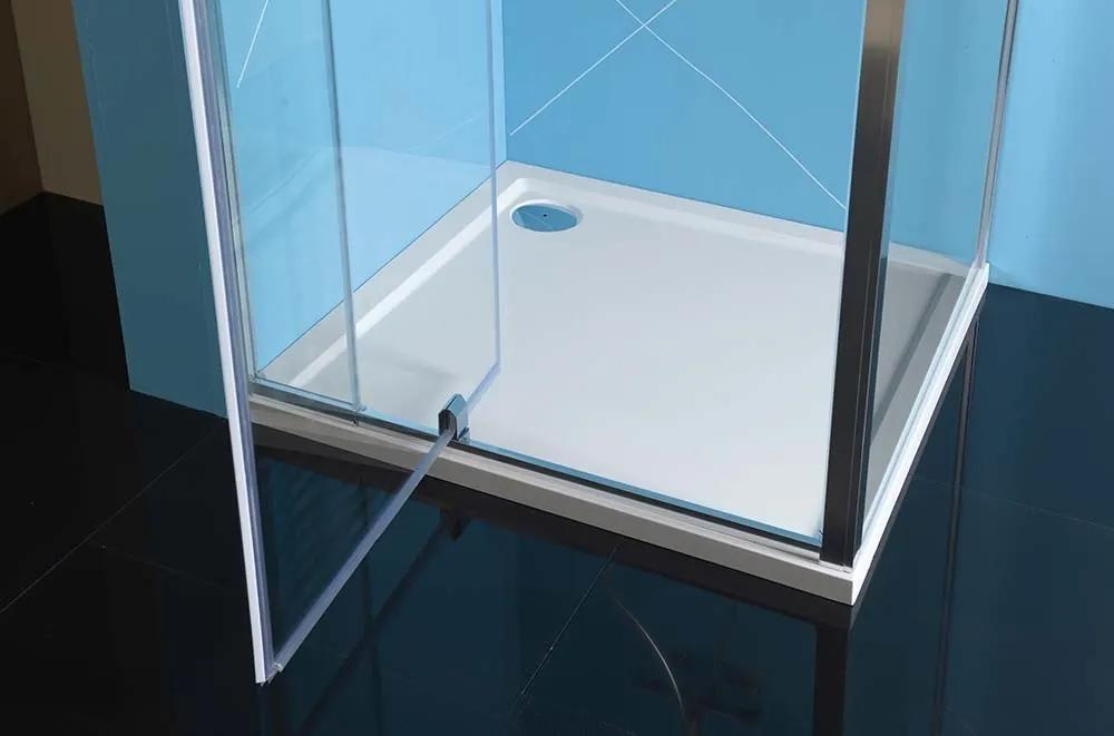 Polysan EASY LINE třístěnný sprchový kout 800-900x1000mm, pivot dveře, L/P varianta, čiré sklo EL1615EL3415EL3415