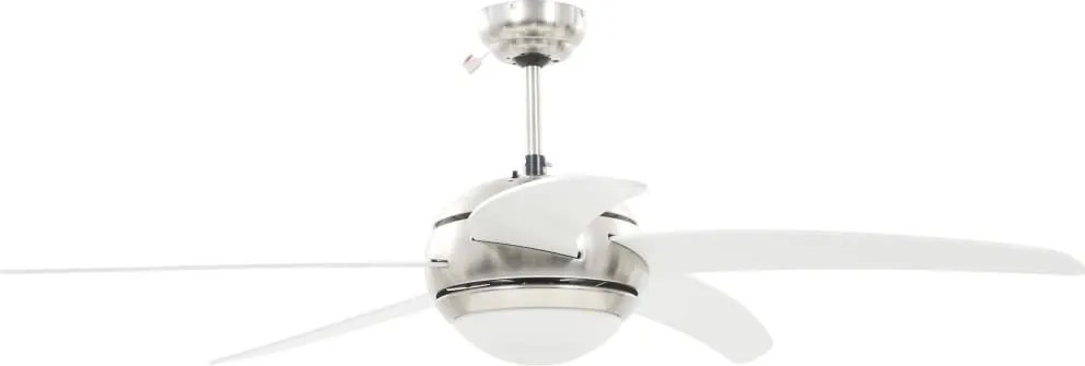 vidaXL Ozdobný stropní ventilátor se světlem 128 cm [50538] Barva: světle hnědá