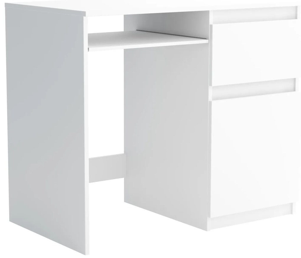 Školní počítačový stůl 90 cm REMO1 Bílý