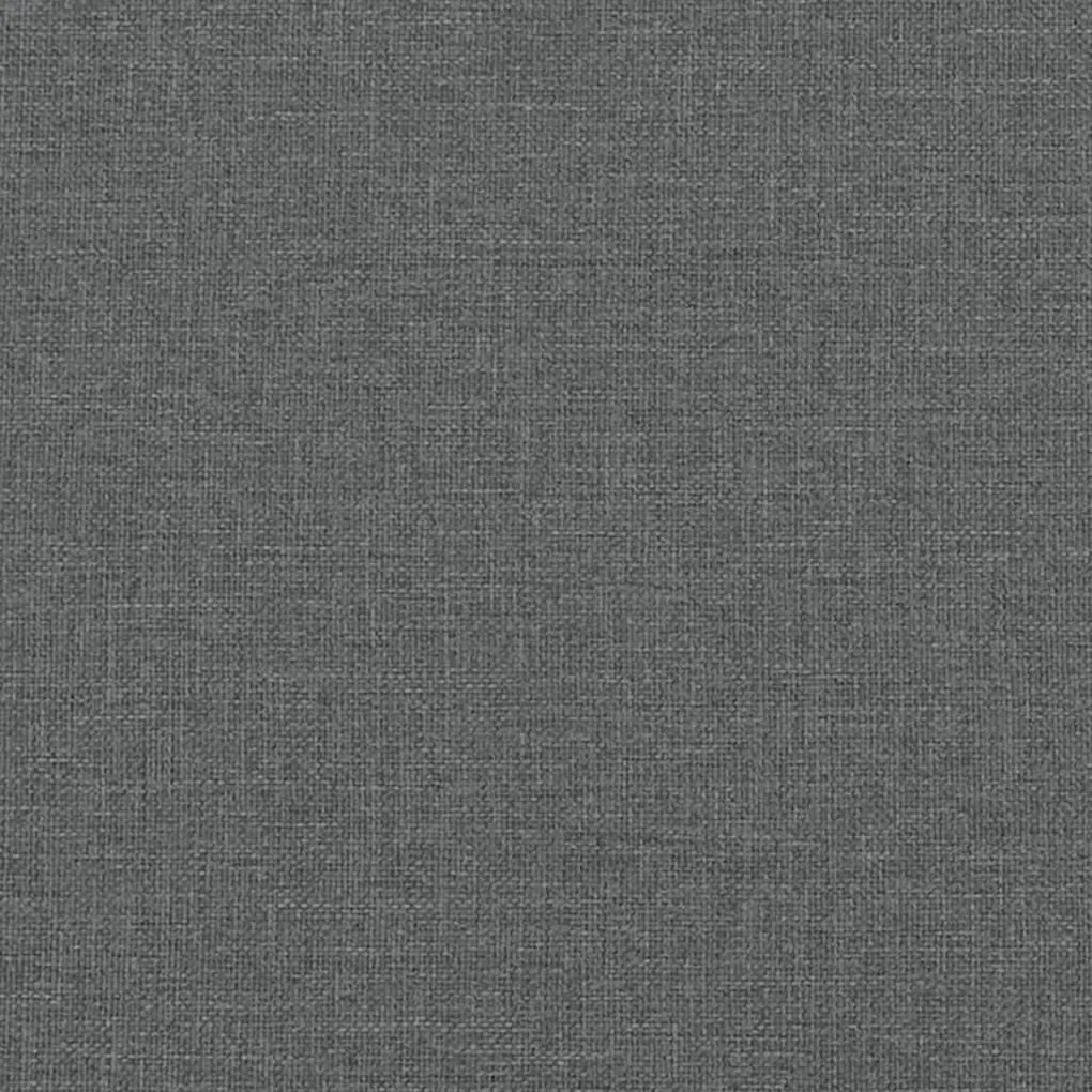3místná pohovka s podnožkou tmavě šedá 180 cm textil 3201136