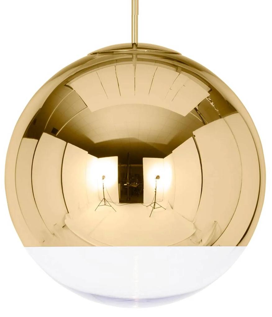 Tom Dixon Mirror Ball závěsné světlo zlaté, 50 cm