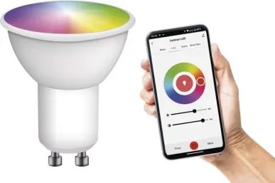 Emos lighting Chytrá LED žárovka GoSmart MR16 / GU10 / 4,8 W (35 W) / 400 lm / RGB / stmívatelná / WiFi 1525500500