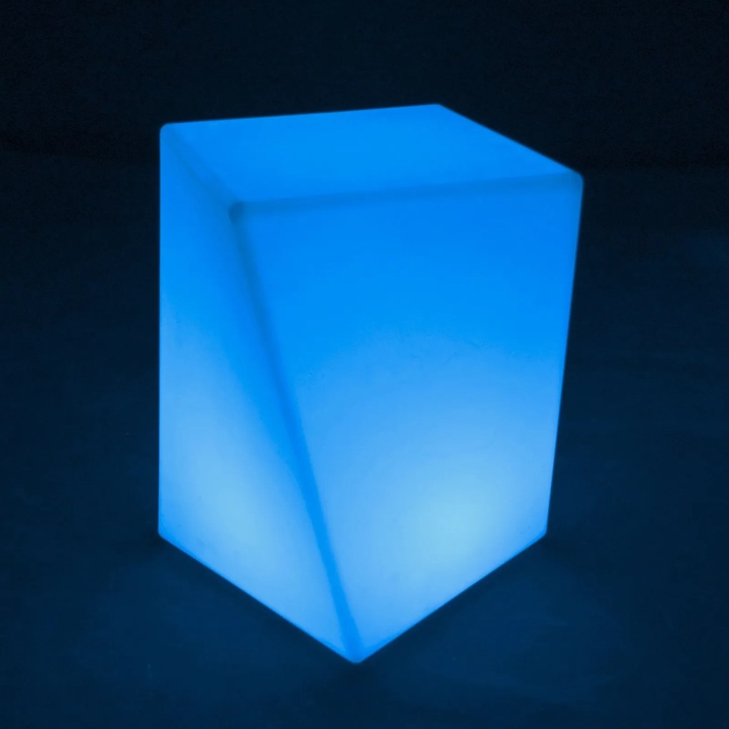 LED svítící stolek/taburet, 50 x 42 cm