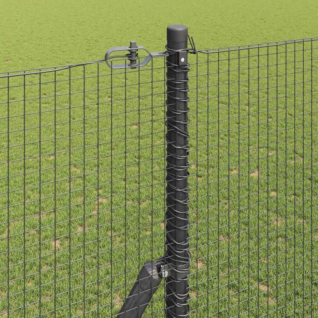 Zemní upevnění svařované drátěné ploty 10 x 1,5 m Šedá Síťovina 3351822