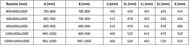 Mexen Velar L Duo, sprchový kout s posuvnými dveřmi 90 x 90 cm, 8mm šedé sklo, černá matná, 871-090-090-02-43-70