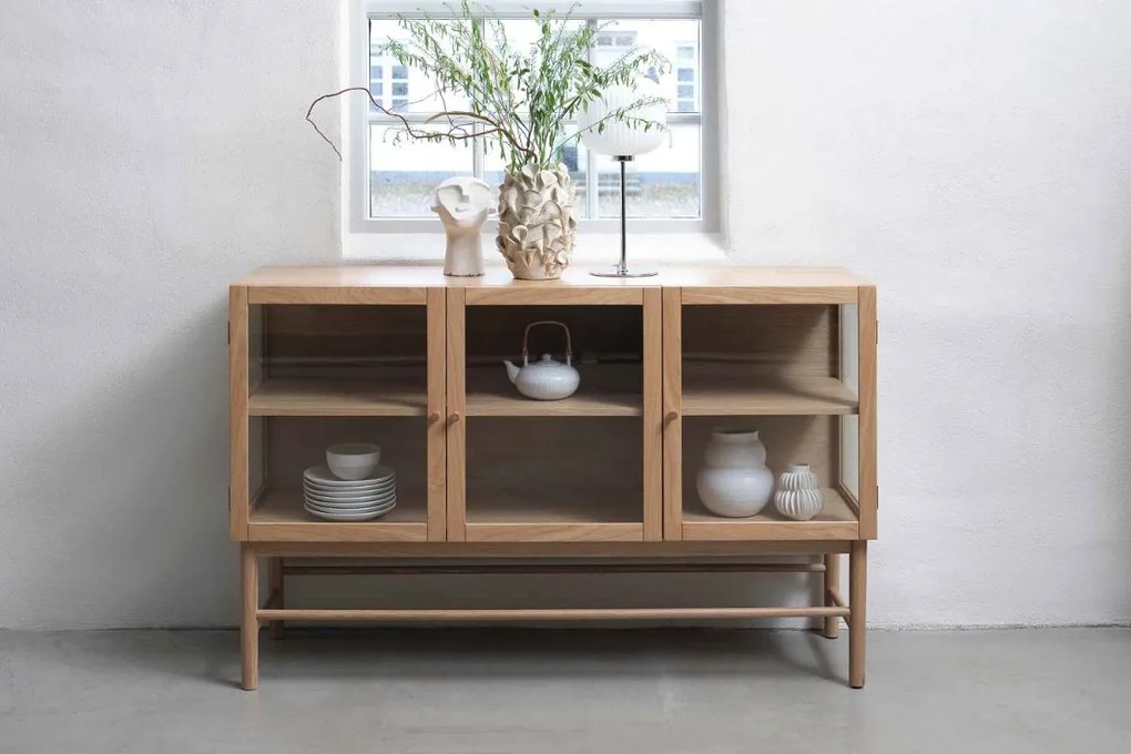 Designová komoda Dallan 140 cm přírodní dub