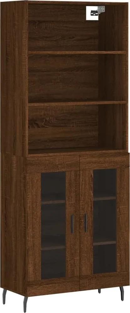 vidaXL Skříň highboard 69,5 x 34 x 180 cm kompozitní dřevo [3189340] Barva: Betonová šedá