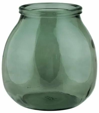 San Miguel VIDRIOS SAN MIGUEL !RECYCLED GLASS! Váza MONTANA, 28cm|4,35L, zeleno šedá