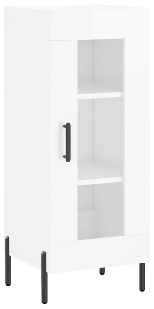 Skříň highboard bílá s vysokým leskem 34,5x34x180 cm kompozit - Default Title