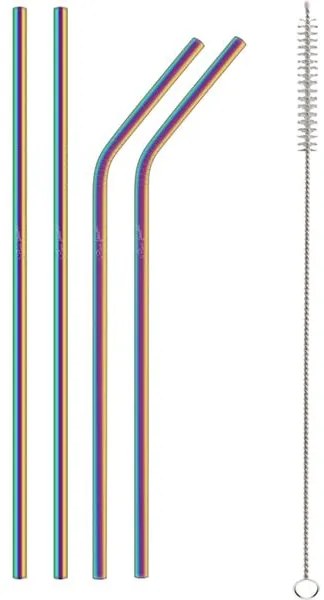 Brčka nerez LAMART LT7053 Straw 4ks