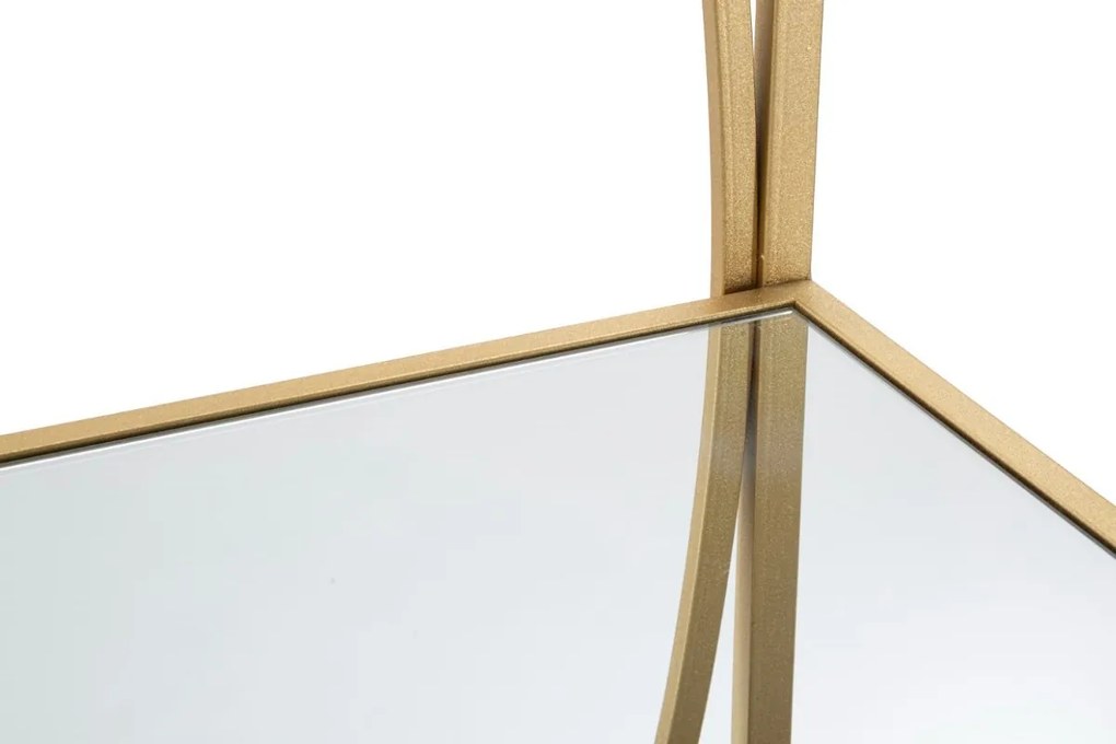 Designová knihovna Fanchon 90 cm zlatá