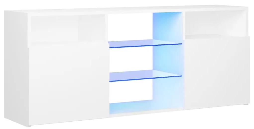 TV skříňka s LED osvětlením bílá 120 x 30 x 50 cm - Default Title