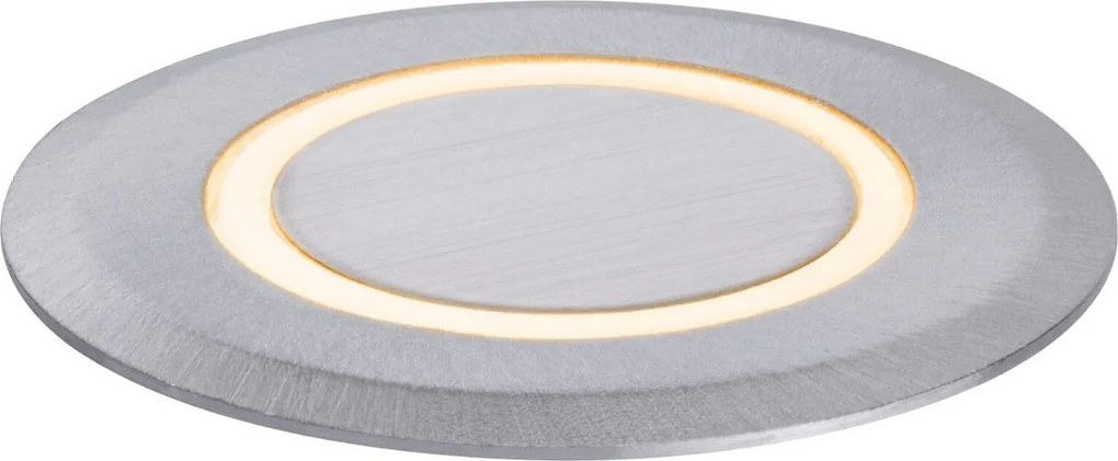 P 94727 LED zemní svítidlo zlaté světlo neláká hmyz IP67 kruhové 50mm 2200K 2,2W 230V hliník umělá hmota/kov - PAULMANN