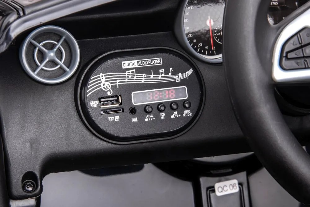 LEAN CARS Elektrické autíčko Mercedes SLC 300 LED MP3 černé