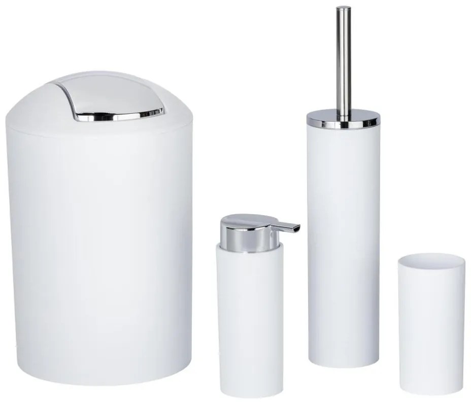 WENKO 24077800 - Set CALVO 6,5x13 cm bílá/lesk. chrom 24077800