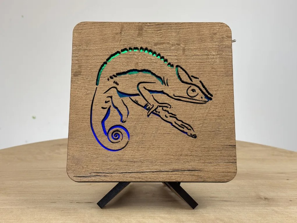 Li-Go "Chameleón" lampa 19x19cm provedení povrchu: jedle