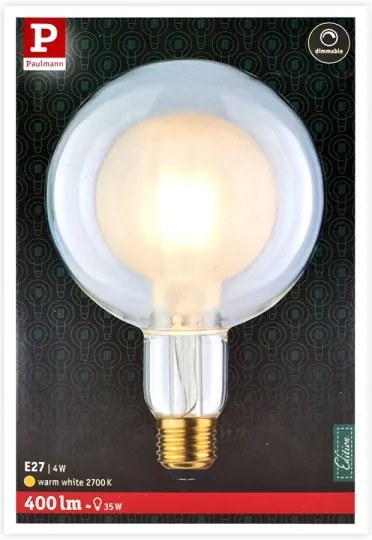 LED Žárovka SHAPE G125 E27/4W/230V 2700K - Paulmann 28764