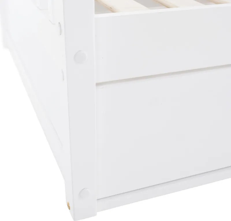 Postel Montessori BIANKA 90x200, masiv bílá Kondela 0000396817